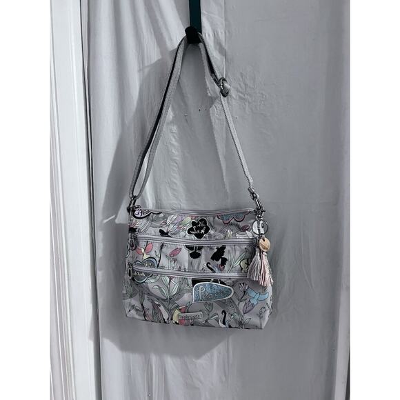 Sakroots | Bags | Sakroots Artist Circle Gray Peace Crossbody Bag ...